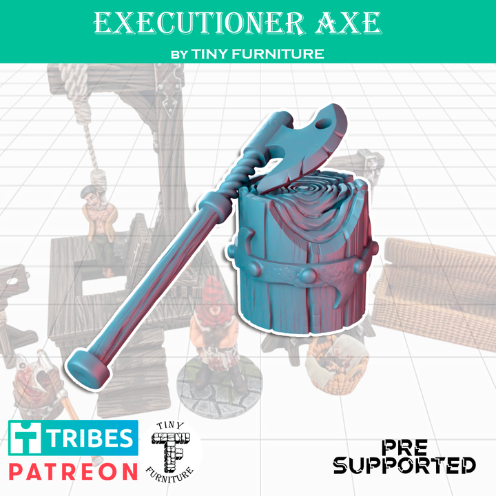 3D Printable Executioner Axe by Tiny Furniture